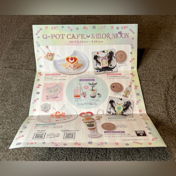 Sailor Moon | Other | Sailor Moon Qpot Cafe Flyer Advert Catalog ...